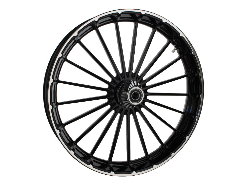 26in. X 3.75in. Ranger/Turbine Replica Wheel – Black Anodize, Polished ...